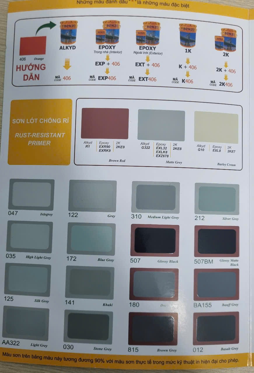 Sơn epoxy Benzo cho kim loại ngoài trời màu trắng EXT604 - PHÂN PHỐI ...